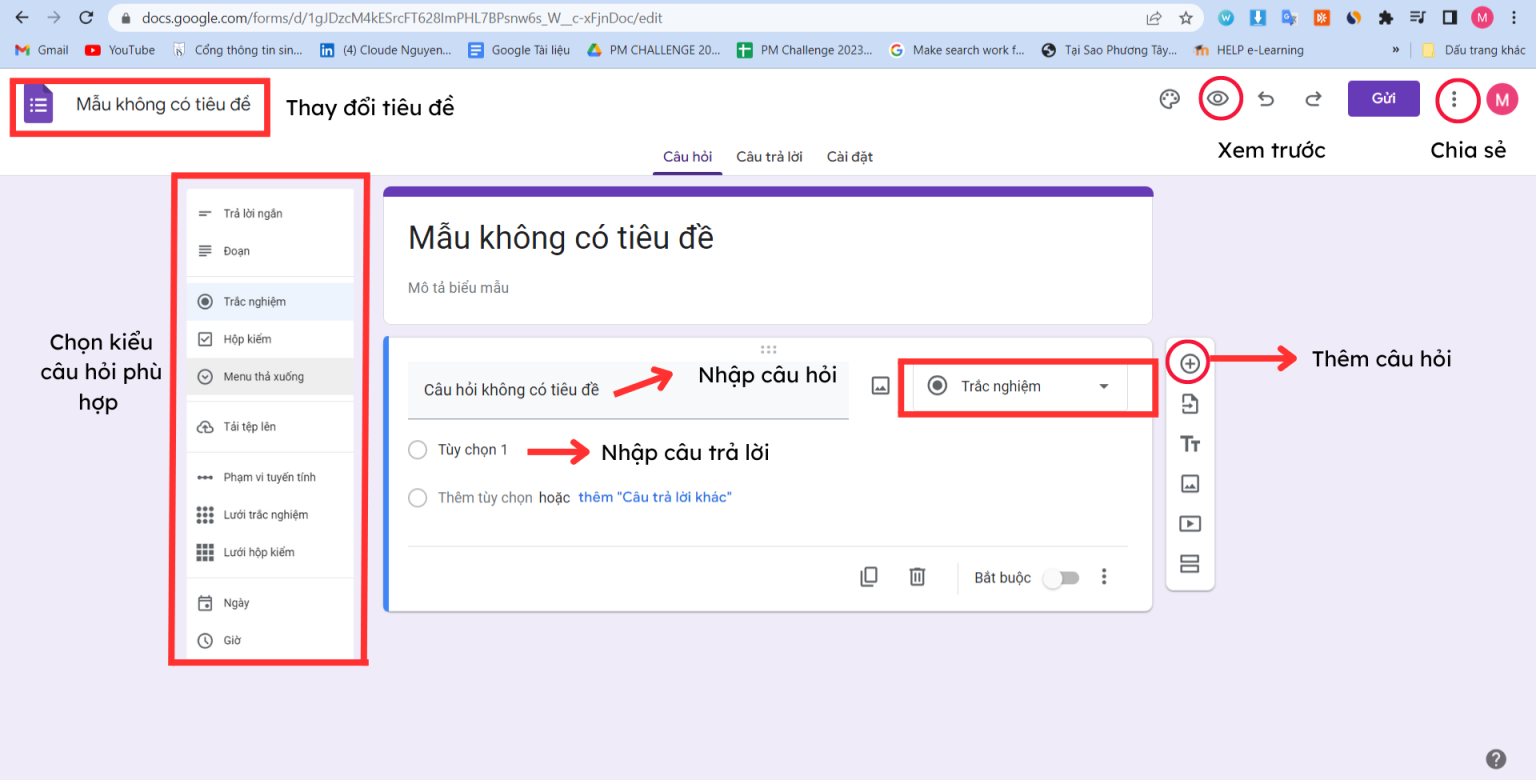 Cách làm Google Form: thu thập phản hồi hiệu quả